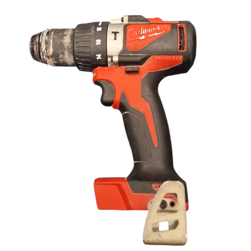 Milwaukee M18BLPD2-0 18V Cordless Combi Hammer Drill/Driver Tool (Body ...